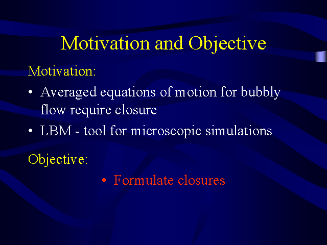 Motivation and Objective